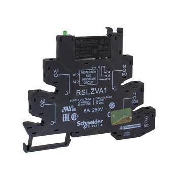 رله پی ال سی اشنایدر به همراه سوکت 24 ولت 6 آمپر 4 پایه schnieder ...
