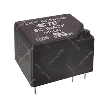رله لچ شراک 48 ولت 7 آمپر 5 پایه V23148-B0008-A101 SCHERACK - V23148-B ...