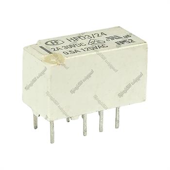 رله مینی مخابراتی هونگفا 24 ولت 1 آمپر 8 پایه HONGFA HFD3/24 - HFD3-024 ...